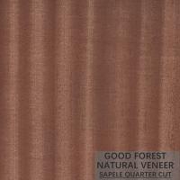 China Natural Sapele Wood Veneer Figured Wood Grain Veneer For Decoration for sale