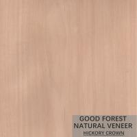 China Natural Hickory Wood Veneer Double Color Popular Cabinet Wood Veneer FSC for sale