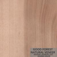China Natural Hickory Wood Veneer Double Color Popular Cabinet Wood Veneer FSC for sale
