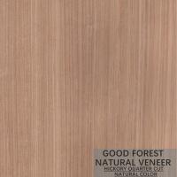 China Natural Hickory Wood Veneer Double Color Popular Cabinet Wood Veneer FSC for sale