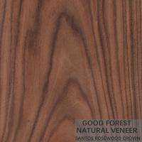 China Hotel Rosewood Natural Wood Veneer Of Crown Cut Quarter Straight for sale