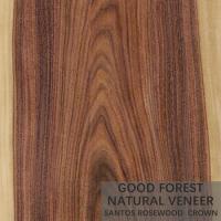 China Hotel Rosewood Natural Wood Veneer Of Crown Cut Quarter Straight for sale