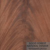 China Hardly Mahogany Natural Wood Veneer Customized Crown Cut Grain for sale