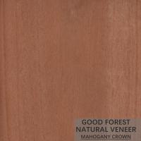 China Hardly Mahogany Natural Wood Veneer Customized Crown Cut Grain for sale