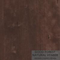 China Decoration Natural Cherry Veneer Quarter Cut Smoked Color Popular for sale