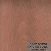 China Decoration Natural Cherry Veneer Quarter Cut Smoked Color Popular for sale