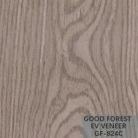 China Hotel Decoration Engineered Oak Veneer Crown Cut Grain Grey Color for sale