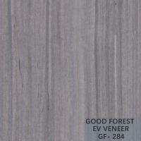 China Hotel Decoration Engineered Oak Veneer Crown Cut Grain Grey Color for sale