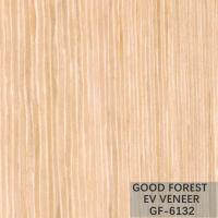 China Artificial Wood Veneer Pearl Oak With Vertical Grain And White Color Popular for sale