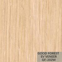China Artificial Wood Veneer Pearl Oak With Vertical Grain And White Color Popular for sale