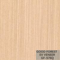 China Artificial Wood Veneer Pearl Oak With Vertical Grain And White Color Popular for sale