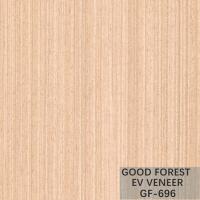 China Artificial Wood Veneer Pearl Oak With Vertical Grain And White Color Popular for sale