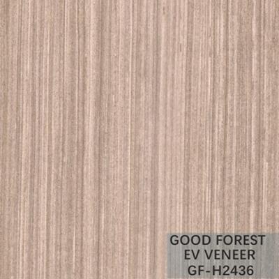 China Engineered Wood Veneer Pear Oak Brown Color Quarter Cut Customized for sale