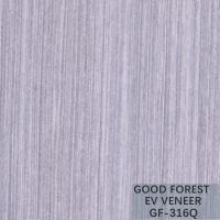China Engineered Wood Veneer Silver Pear Blue Color Quarter Cut For Fancy Plywood for sale