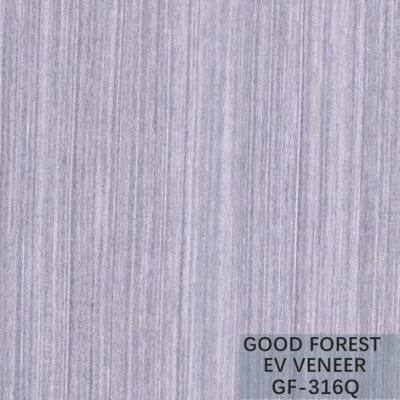 China Engineered Wood Veneer Silver Pear Blue Color Quarter Cut For Fancy Plywood for sale