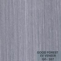 China Engineered Wood Veneer Silver Pear Blue Color Quarter Cut For Fancy Plywood for sale