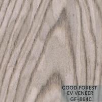 China Engineered Wood Veneer Silver Oak Crown Grain Wood Veneer Natural GF-864C/094C for sale