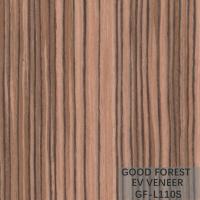 China EV Veneer Zebra Engineered Wood Veneer Natural Color Straight Grain for sale
