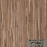 China EV Veneer Zebra Engineered Wood Veneer Natural Color Straight Grain for sale