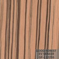 China EV Veneer Zebra Engineered Wood Veneer Natural Color Straight Grain for sale