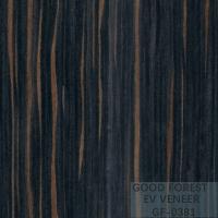 China Engineered Wood Veneer Ebony Wood Veneer 0.15-0.55 mm Thickness for sale