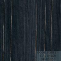 China Engineered Wood Veneer Ebony Wood Veneer 0.15-0.55 mm Thickness for sale