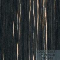 China Engineered Wood Veneer Ebony Wood Veneer 0.15-0.55 mm Thickness for sale