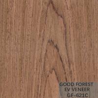 China Engineered Wood Veneer EV Veneer Black Walnut Crown Cut Natural for sale
