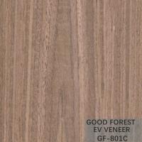 China Engineered Wood Veneer EV Veneer Black Walnut Crown Cut Natural for sale