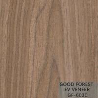 China Engineered Wood Veneer EV Veneer Black Walnut Crown Cut Natural for sale