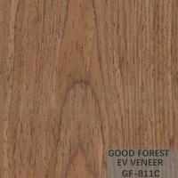 China Engineered Wood Veneer EV Veneer Black Walnut Crown Cut Natural for sale
