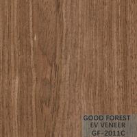 China Engineered Wood Veneer EV Veneer Black Walnut Crown Cut Natural for sale