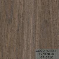 China Engineered Wood Veneer EV Veneer Black Walnut Crown Cut Natural for sale