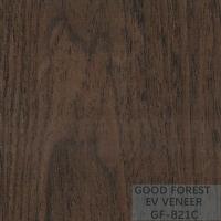 China Engineered Wood Veneer EV Veneer Black Walnut Crown Cut Natural for sale
