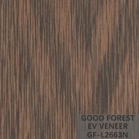 China Engineered Wood Veneer Wenge Chicken Wing Wood Veneer 2500*640 mm for sale
