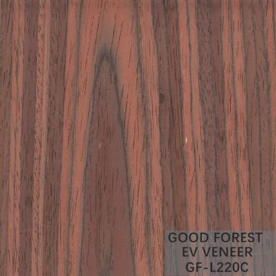 China Engineered Wood Veneer Red Santos Rose Wood 2850mm length Size For door and cabinet face SZ-L220C/595C/3305C/6155C/5965C for sale