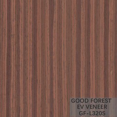 China Santos Rose Engineered Wood Veneer Straight Grain Customized Service for sale