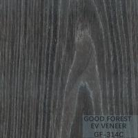 China Hotel Engineered Wood Veneer Apricot Black Wood Veneer Sheet for sale