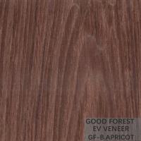 China Apricot Brown Wood Veneer Dyed Engineered Veneer For Cabinet Face for sale