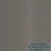 China Metal Series PP Decorative Film 1250mm / 1260mm Width Draw Wire Grain for sale