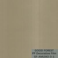 China Metal Series PP Decorative Film 1250mm / 1260mm Width Draw Wire Grain for sale