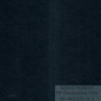 China Decorative Black Polypropylene Film Degradable Naural Dermatoglyph for sale
