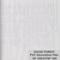 China Wallboard White PVC Film Decorative 1260mm - 1330mm Width Wooden Grain for sale