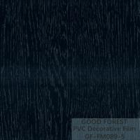 China Decorative Black PVC Film 1260mm - 1330mm Width Wooden Grain for sale