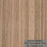 China Flowability PVC Decorative Film Scratch Resistance Wooden Grain for sale