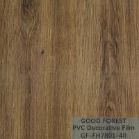 China Flowability PVC Decorative Film Scratch Resistance Wooden Grain for sale