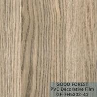 China Traffic PVC Decorative Film 0.25 - 0.60mm Thickness Wooden Grain for sale