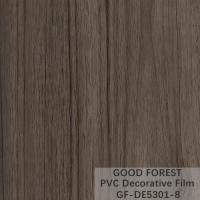China Partition PVC Decorative Film 0.25mm - 0.60mm Thickness Dark Grey Color for sale