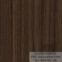 China Wooden Grain Dark Wood Film Decorative 0.25mm - 0.60mm Thickness for sale