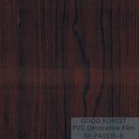 China Wooden Grain Dark Wood Film Decorative 0.25mm - 0.60mm Thickness for sale